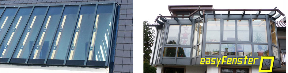 Traufprofil für Glasdächer bei Zweifachglas oder Dreifachglas