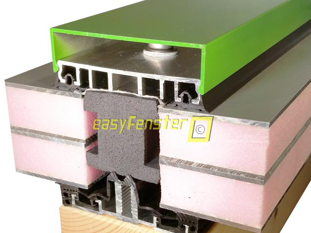 Easyfenster Aluprofile Aluverlegeprofile für Holzfenster Winterga